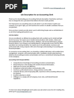 Store in Charge: Job Description / Responsibility | PDF