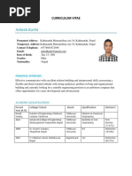 CV Format | PDF | Kathmandu | Engineering