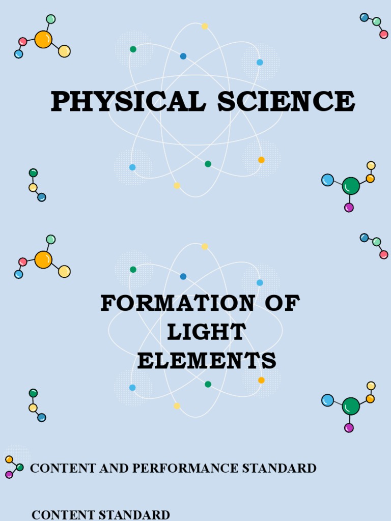 Formation of Light Elements | PDF