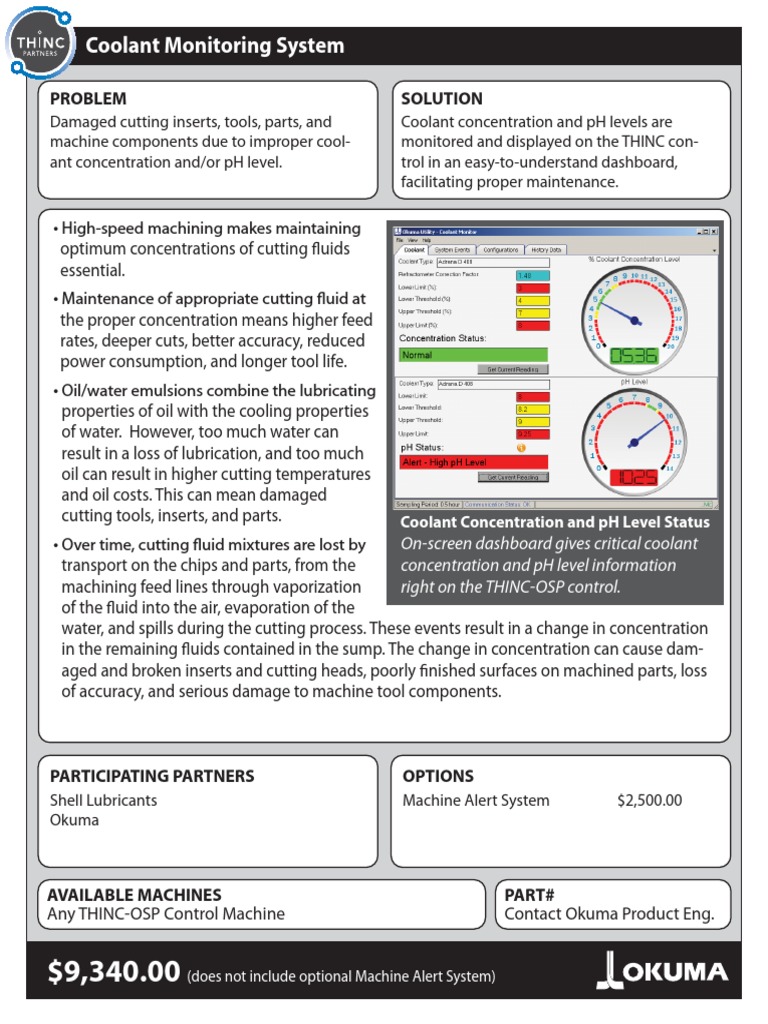 Okuma - Coolant Monitoring System | PDF | Computers
