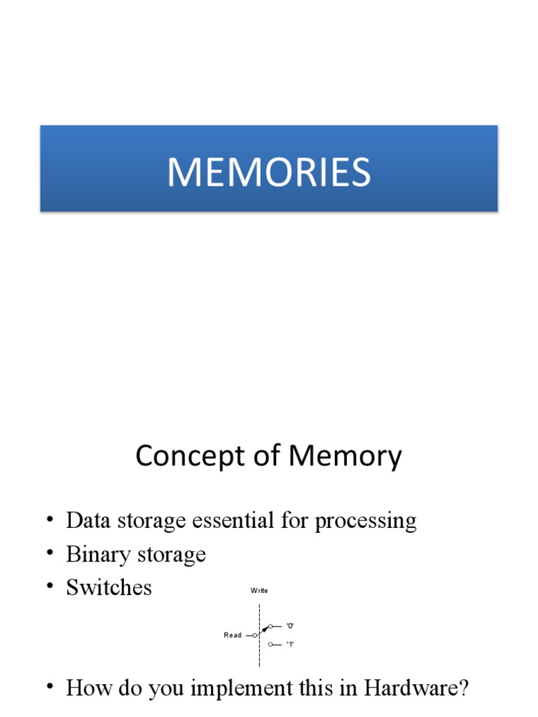 Unit V Memories V Pdf Random Access Memory Read Only Memory
