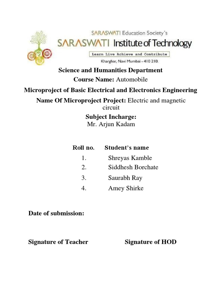 BEE Microproject.pdf | PDF
