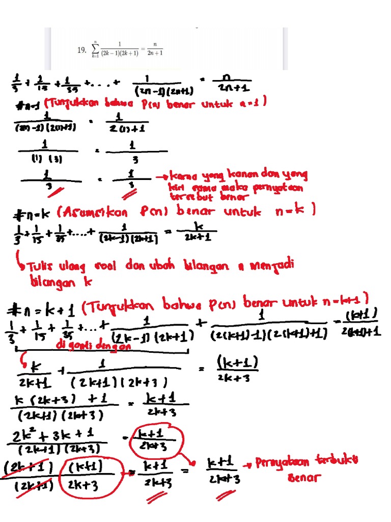 Induksi Matematika Notasi Sigma | PDF