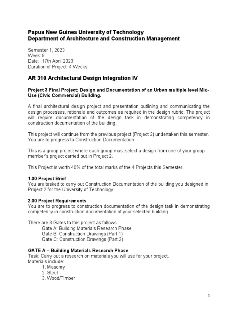 Project 3 Design Brief PDF | PDF