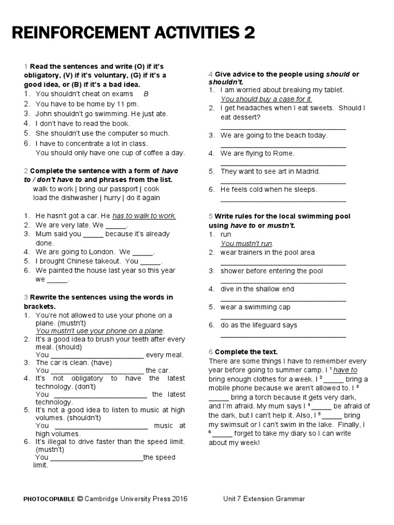 Alejandro Royo-Villanova Seguí - REINFORCEMENT ACTIVITIES - 2º - 2SHEET ...