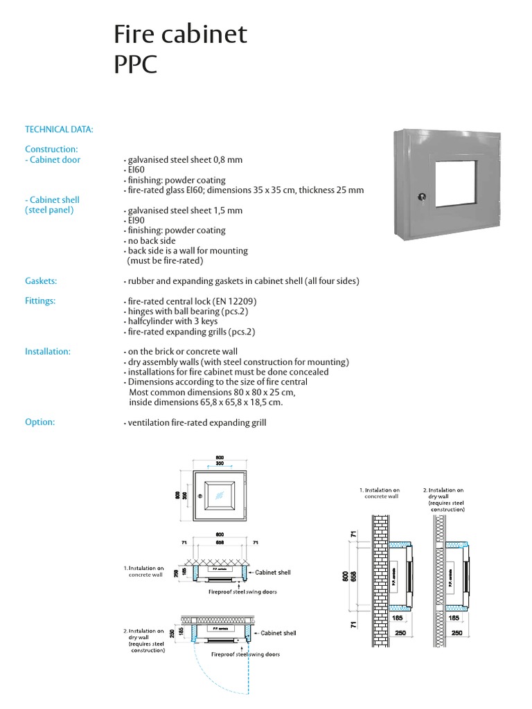 Fire Cabinet PPC | PDF