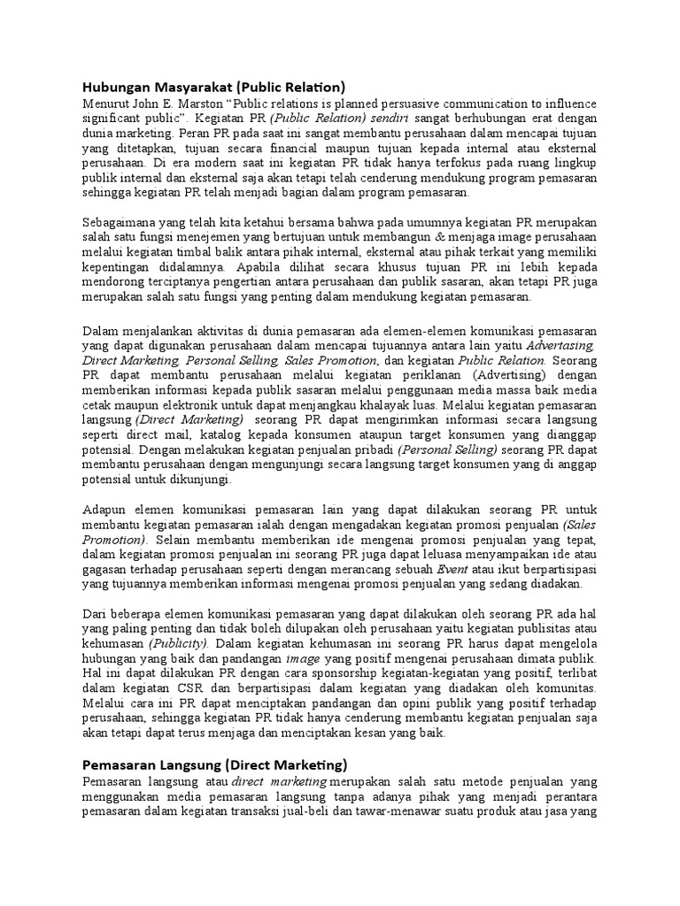 Materi Markom Nafa | PDF