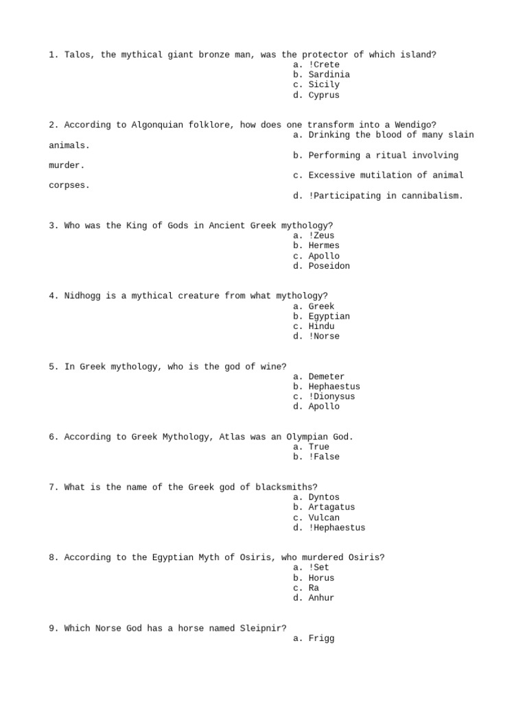 CSC296 Exercise 2 | PDF | Greek Mythology | Twelve Olympians