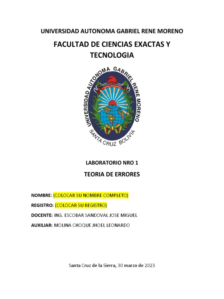 Modelo Caratula FISICA | PDF