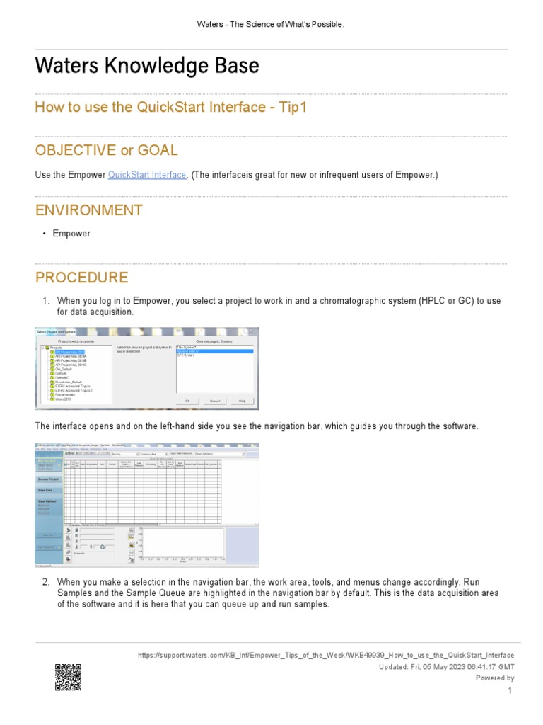 How To Use The QuickStart Interface - Tip1 PDF | PDF | Graphical User Interfaces | Icon (Computing)