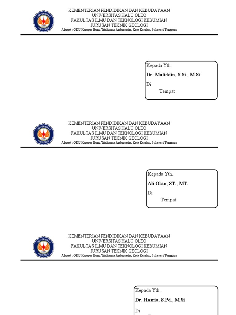 Format Amplop Ujian Pdf 