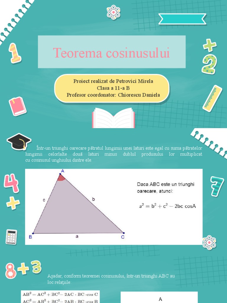 Teorema Cosinusului | PDF
