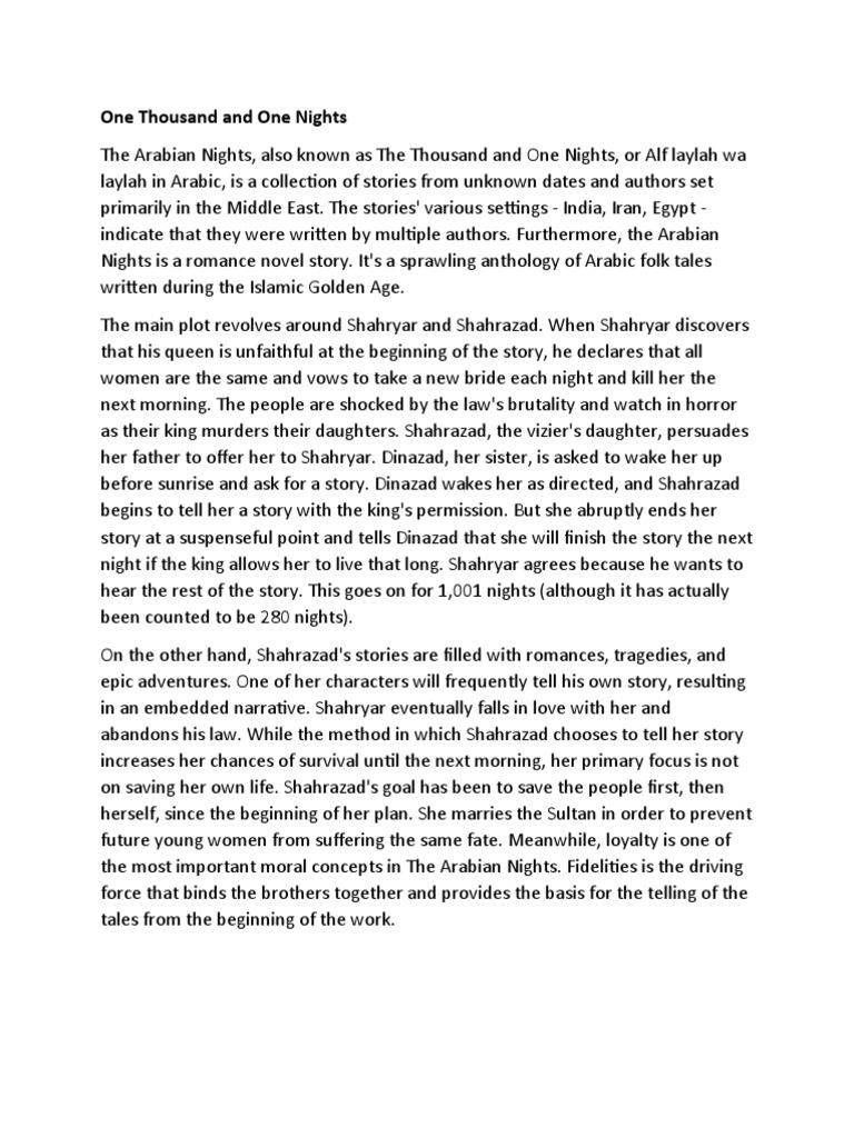 One Thousand and One Nights | PDF