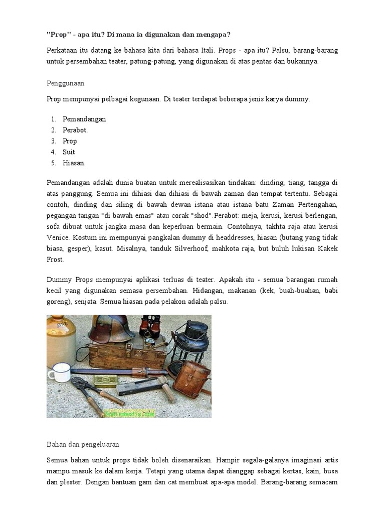 Prop | PDF | Griya & Taman | Seni