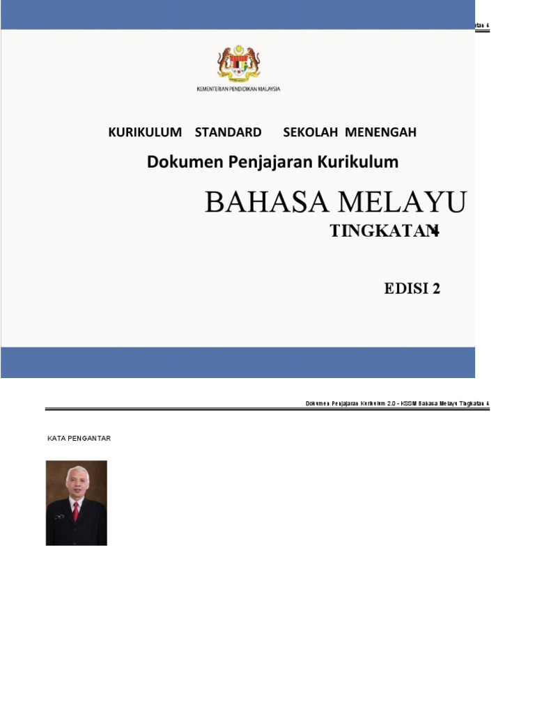 DPK 2.0 KSSM Bahasa Melayu Tingkatan 4 | PDF