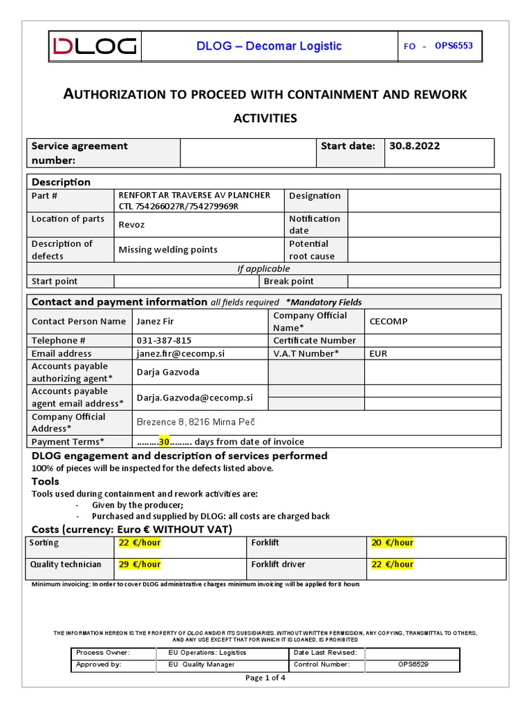 DLOG Mission Order.doc | PDF