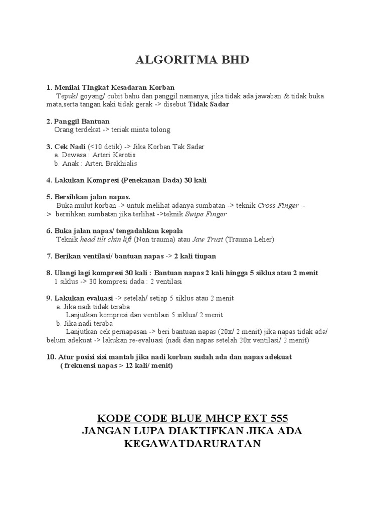 Algoritma BHD | PDF