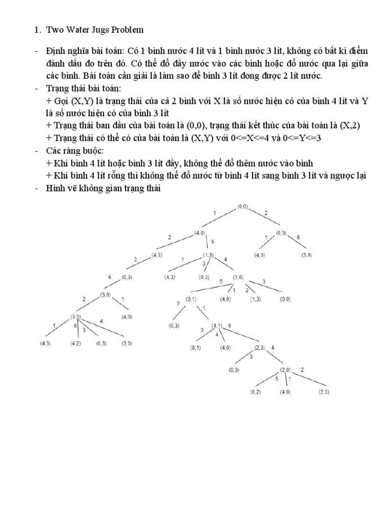 Two Water Jugs Problem | PDF