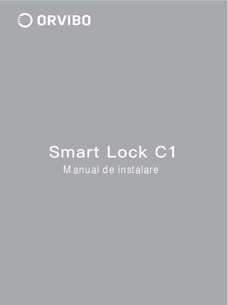 Manual de Instalare Yala Smart Control Acces Hotelier Orvibo C1 Amprenta RFID Cod Pin Control de ...