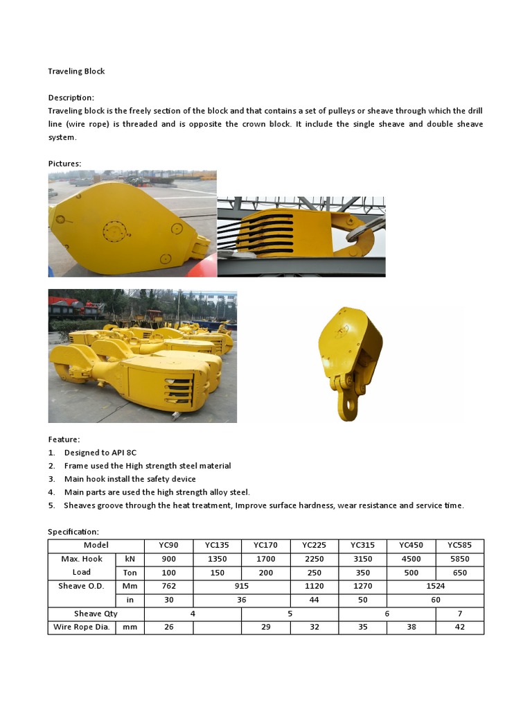 Traveling Block | PDF