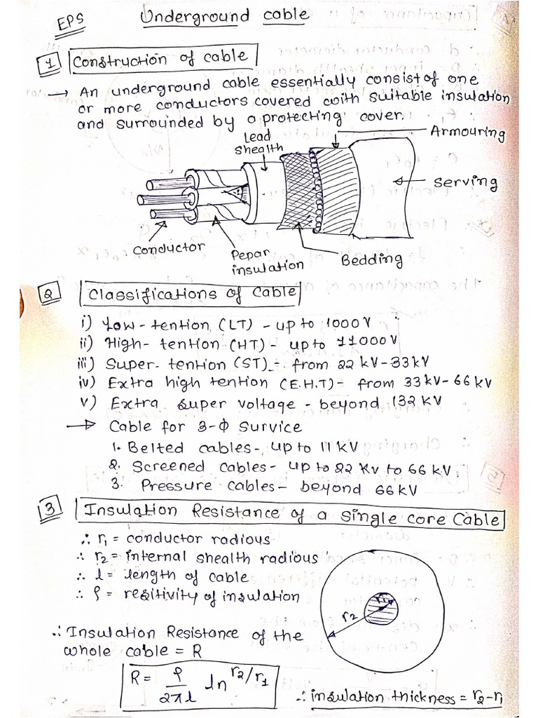 EPS - Underground Cables PDF | PDF | Science & Mathematics | Computers
