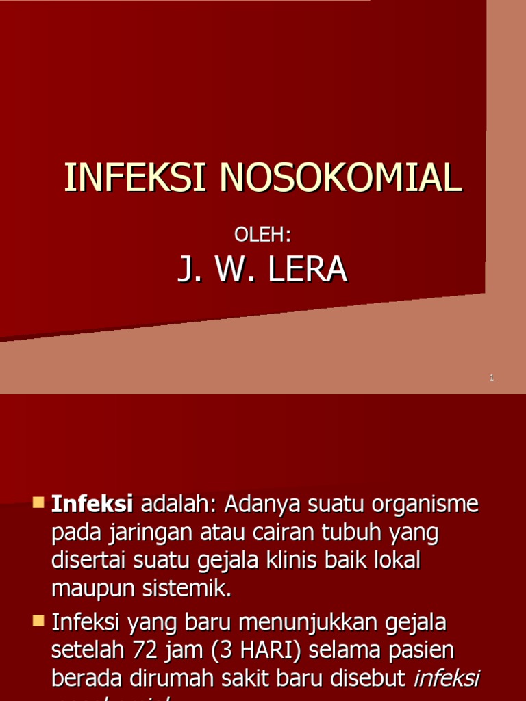 Tahapan Infeksi Nosokomial | PDF