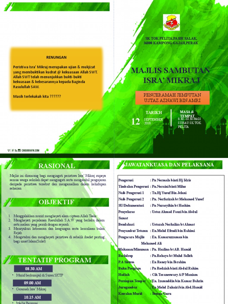 Buku Program Islamik Isra' Mikraj | PDF