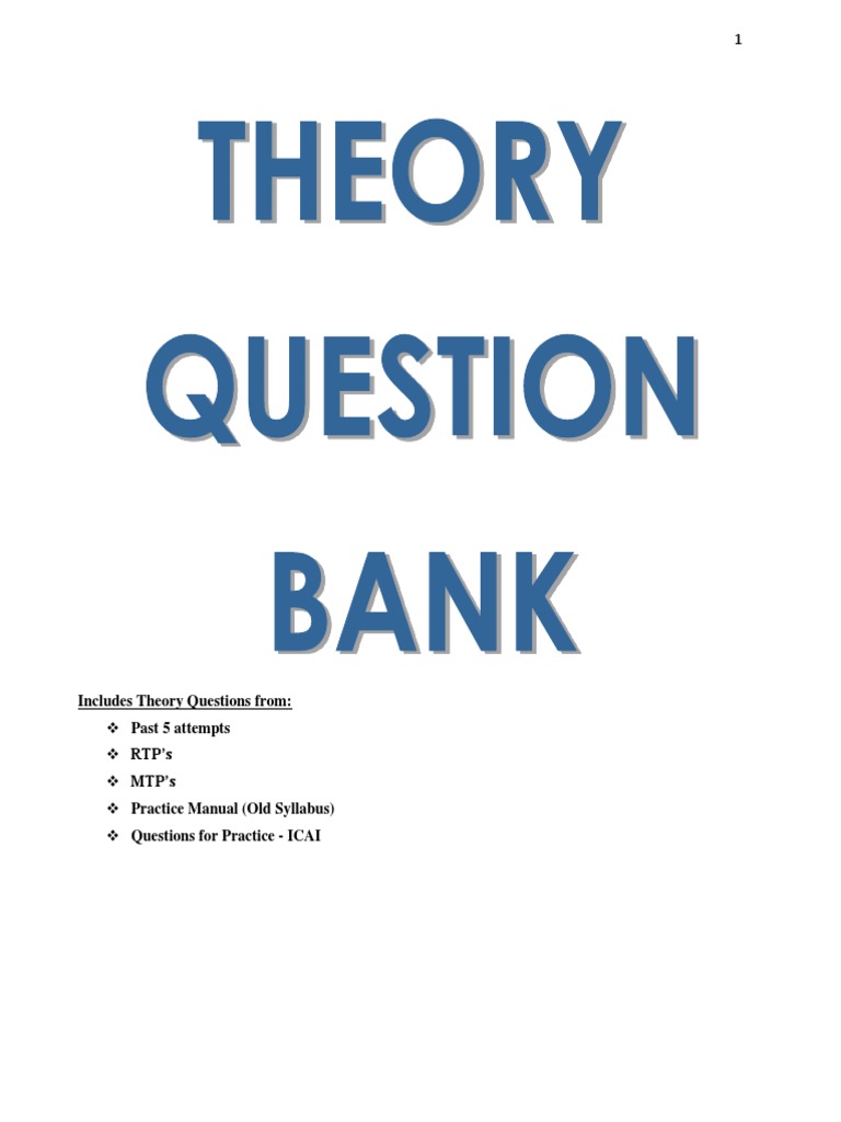 Includes Theory Questions From | PDF