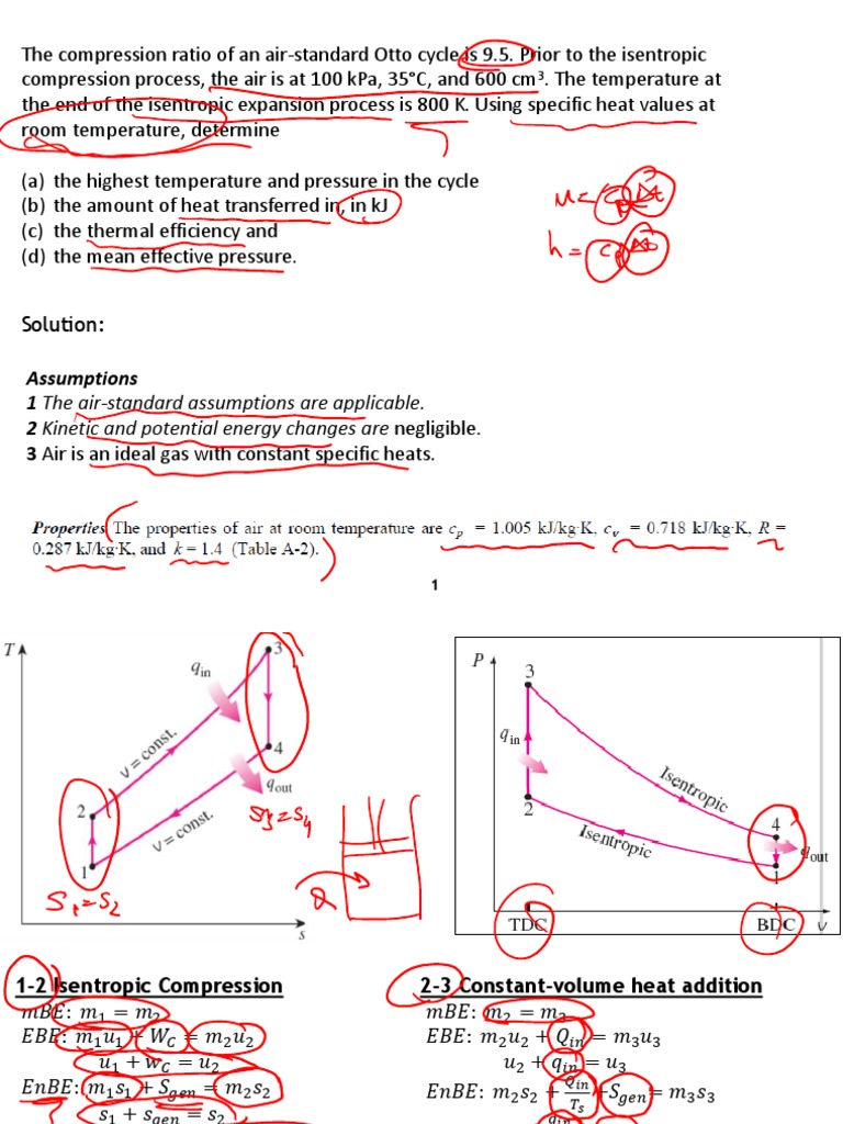 Thermo Chap - 9 Problem Session PDF | PDF