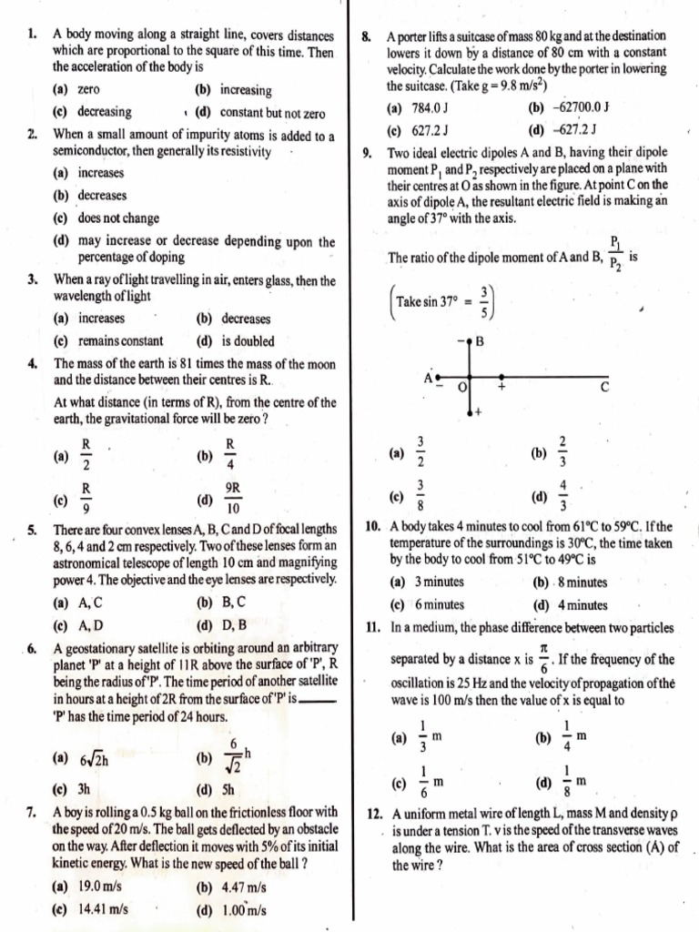 Model Test Paper 1 PDF | PDF