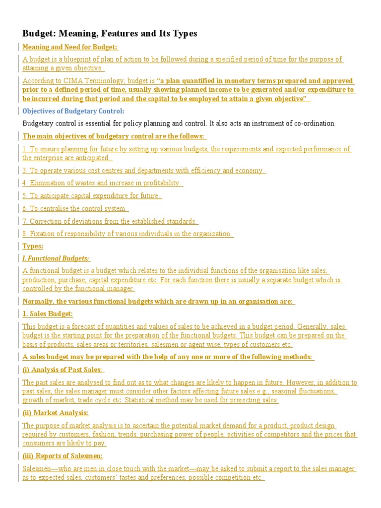 Essentials of Effective Budgeting | PDF