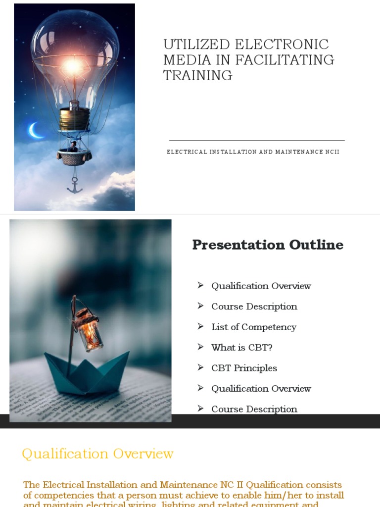 Utilized Electronic Media in Facilititing Training | PDF