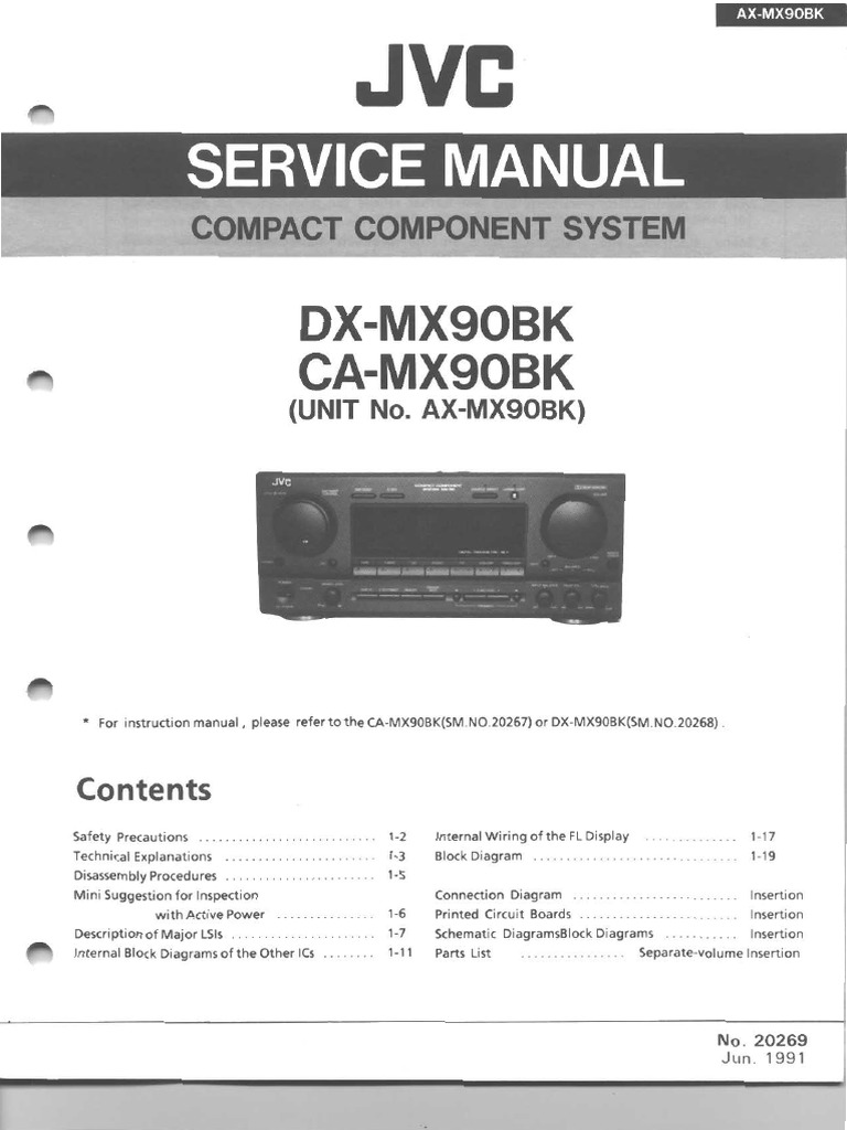 JVC DX MX90BK Service Manual PDF | PDF