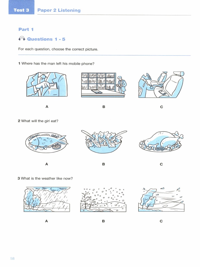 Listening Test Practice | PDF