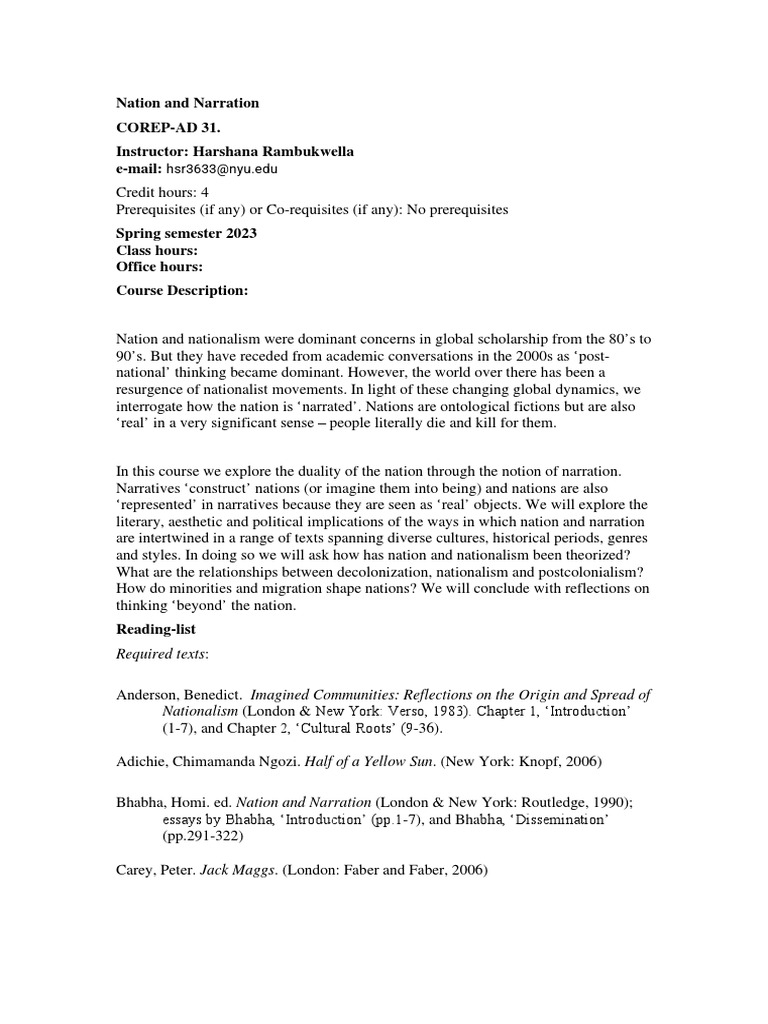 Syllabus CCEA-UH 1125 Harshana Rambukwella PDF | PDF | Social Science ...