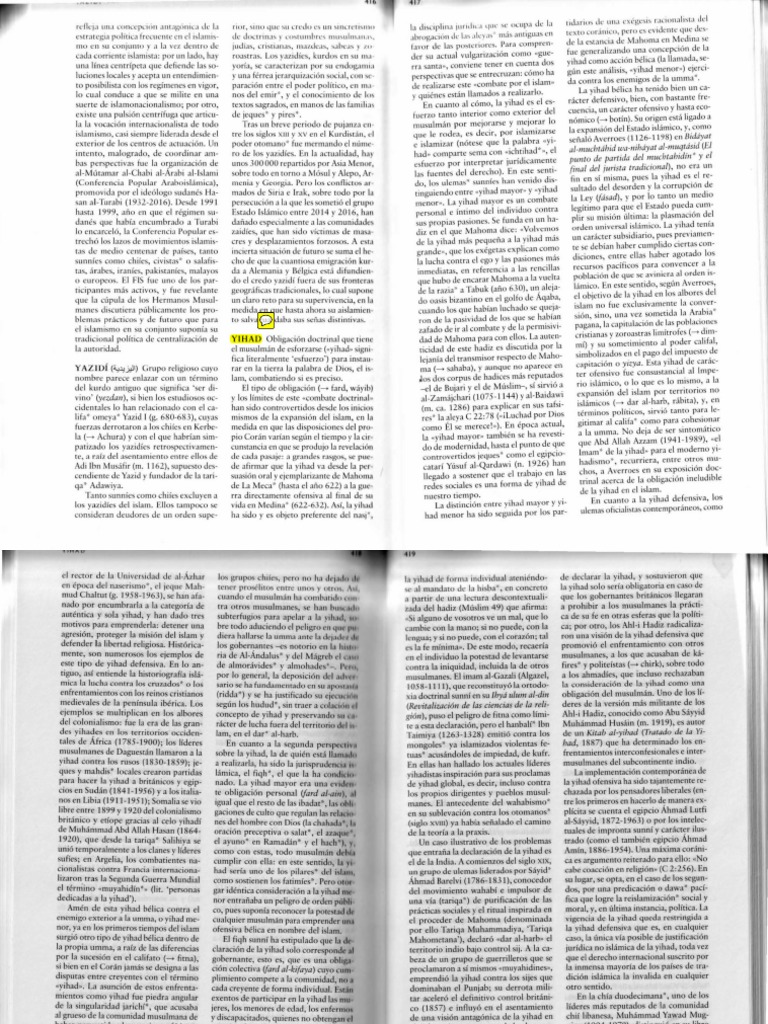 Yihad y sectas islámicas en contexto | PDF | Yihad | Ramas Islámicas
