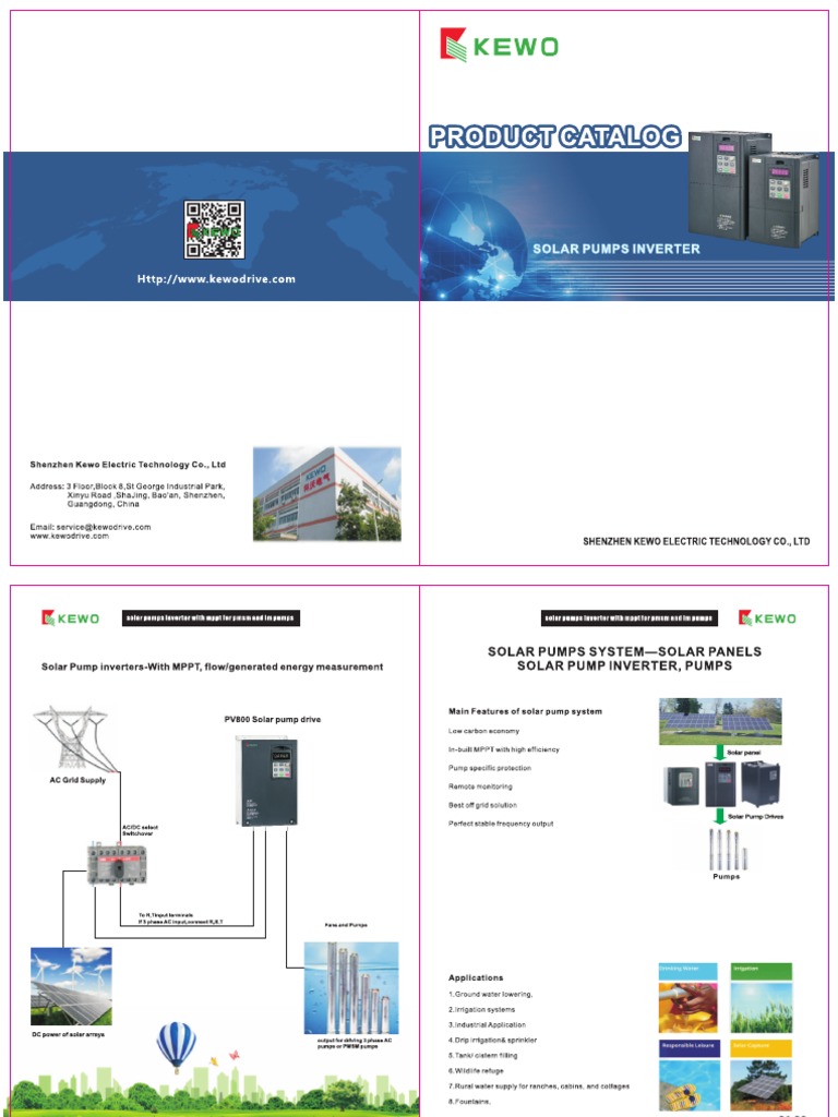 FT Pvstore Kewo pv350 pv800 Catalog | PDF