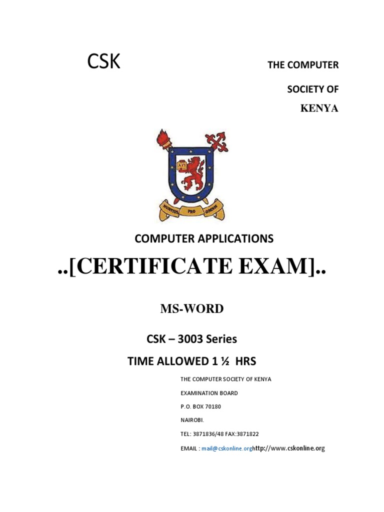 MS Word January Exam 2022 PDF | PDF | Microsoft Word | Computing