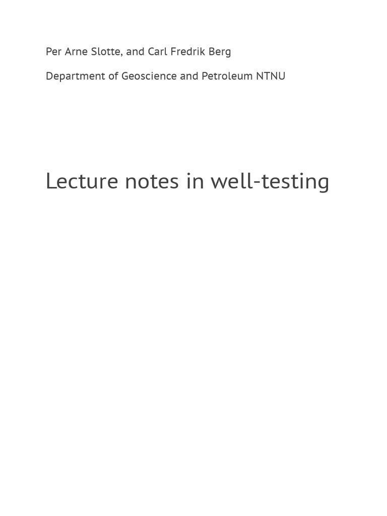 John Lee Well Testing PDF | PDF