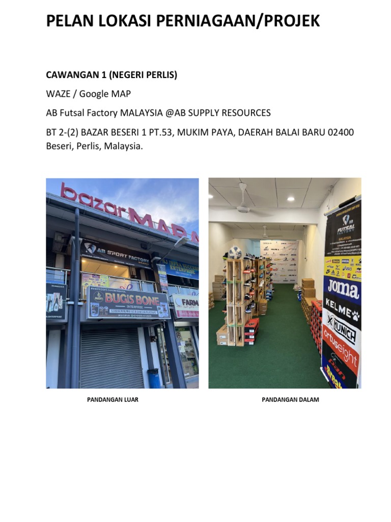 Pelan Lokasi Perniagaan | PDF