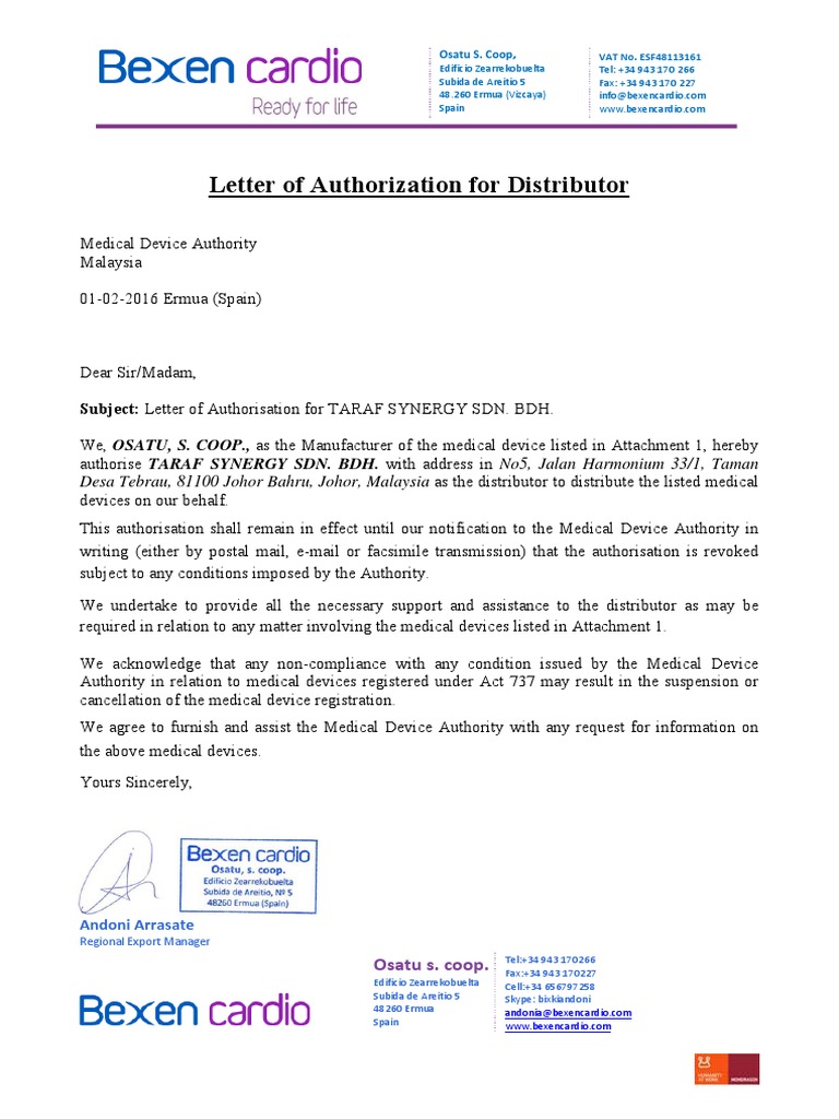 1-Letter of Authorization PDF | PDF | Service Industries | Government