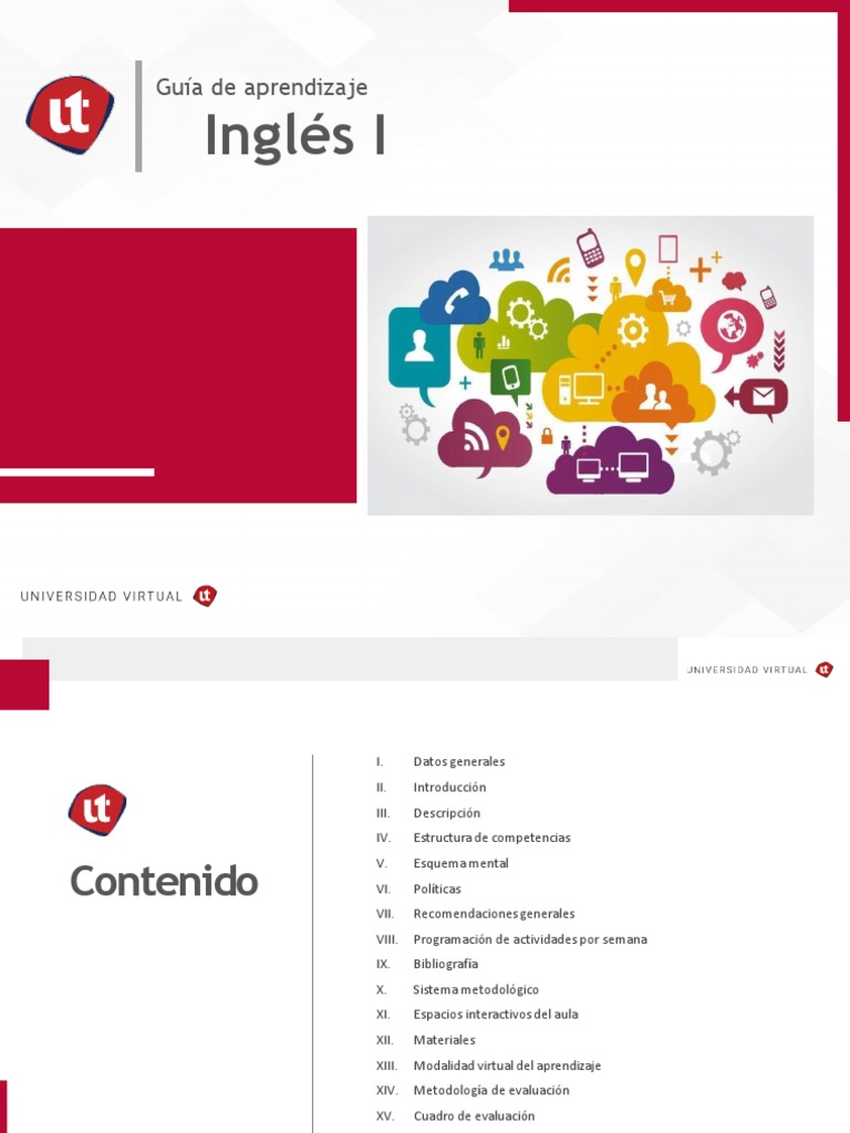 Guía de Aprendizaje Inglés I | PDF