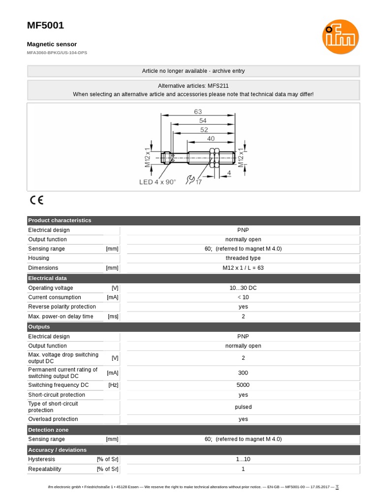 MF5001 00 - en GB PDF | PDF