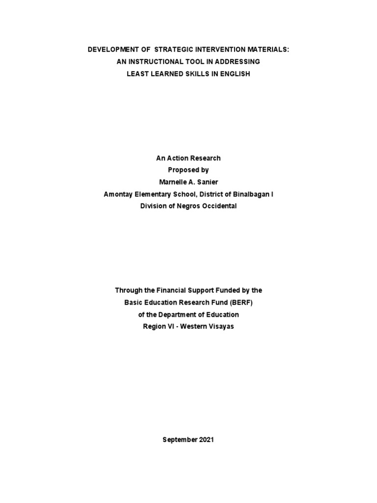 Sanier-Marnelle-A.-Development-of-Strategic-Materials-An-Instructional-Tool-in-Addressing-Least ...