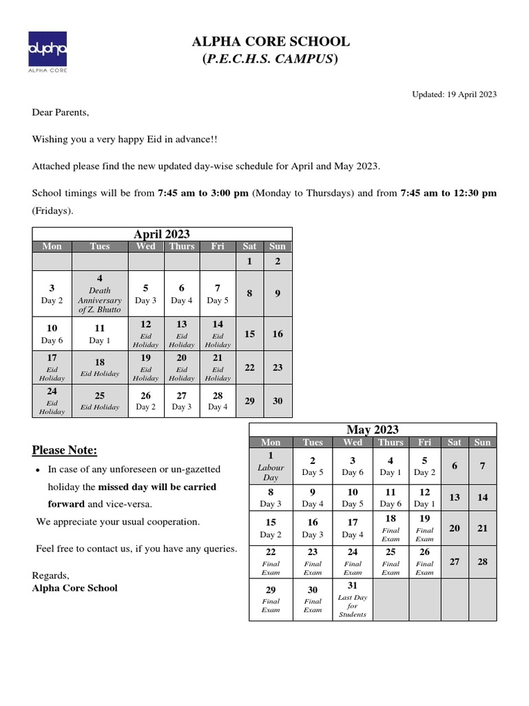 Cyclic Timetable Circular 2023 (Updated-19 April) PDF | PDF