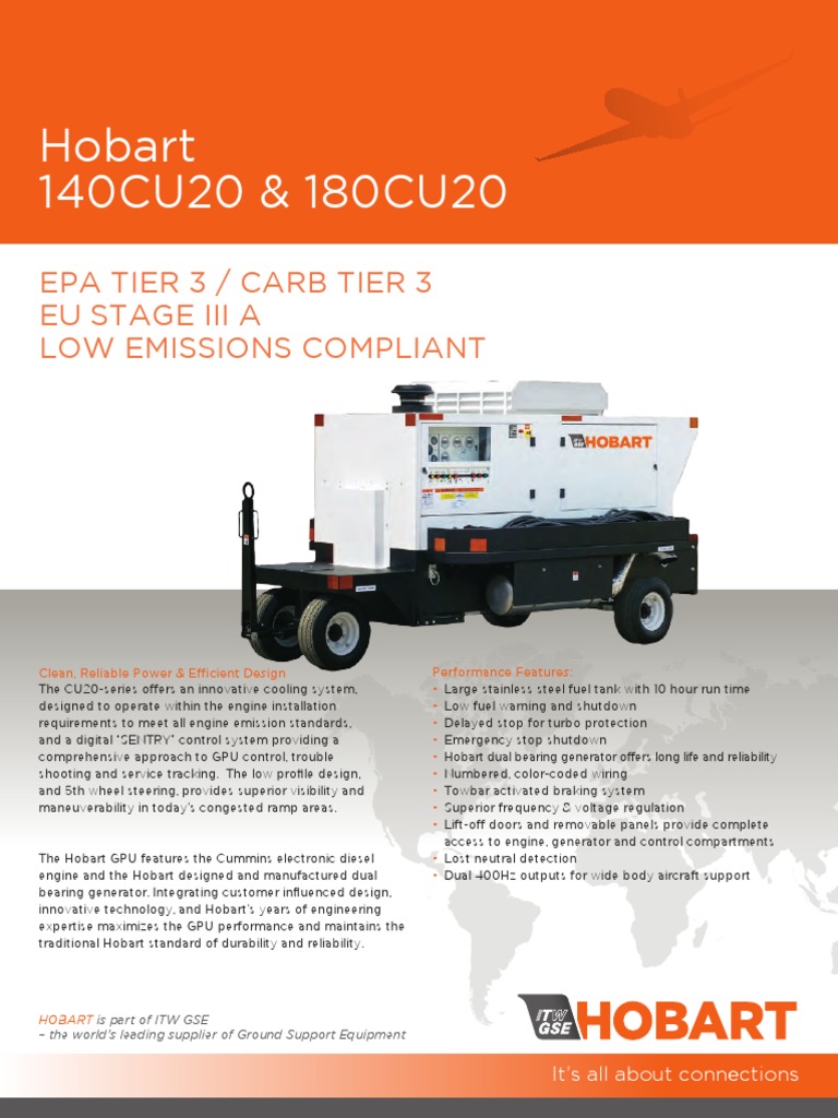 5093_GPU Hobart 140CU20- 180CU20.pdf | PDF | Voltage | Electric Generator