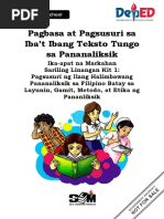 4TH QUARTER Module PAGBASA-PAGSUSURI (Week1&2) | PDF