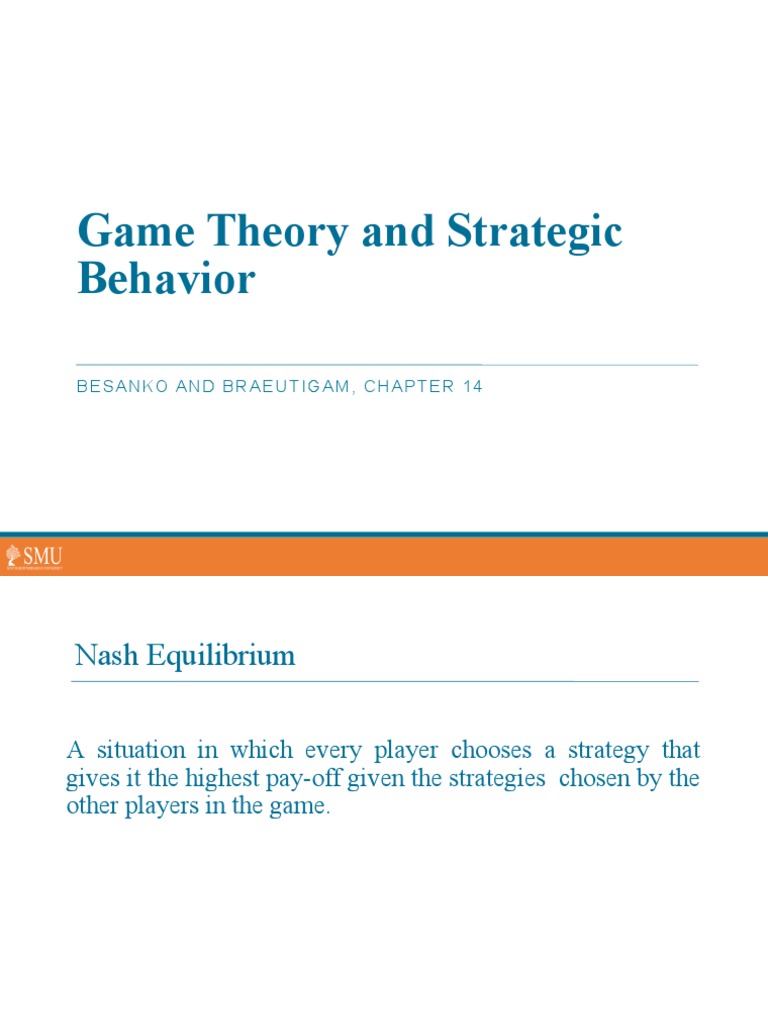Chapter 4 Game Theory | PDF