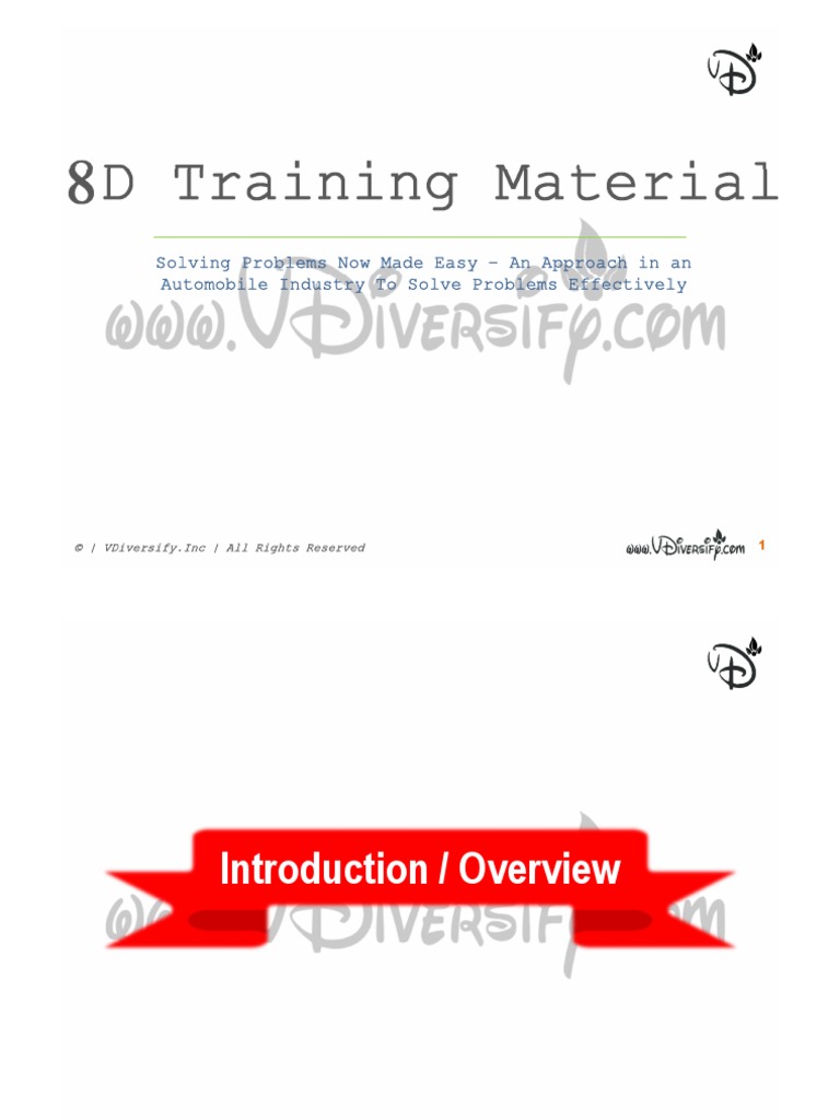 8D Training Material PDF | PDF | Business