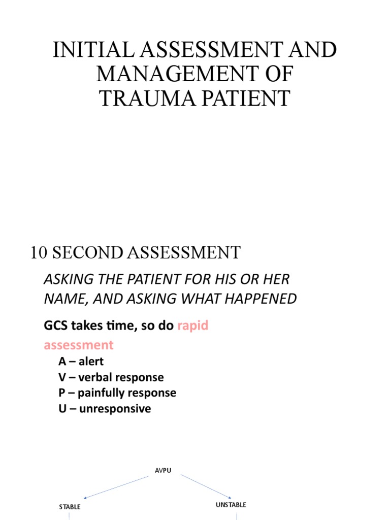 Trauma Patient Assessment and Management | PDF | Wellness